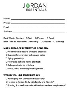 Contact Slips – JE Library